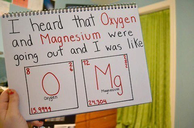 I heard that oxygen and magnesium were going out and… #funny # ...