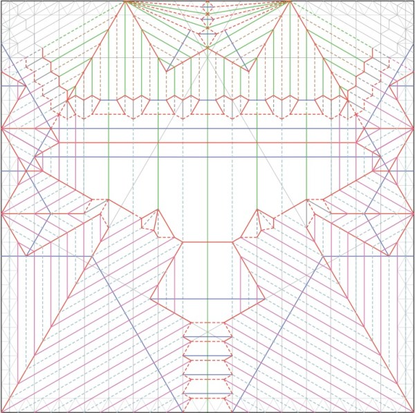 Origami crease patterns: more beautiful than you would expect.