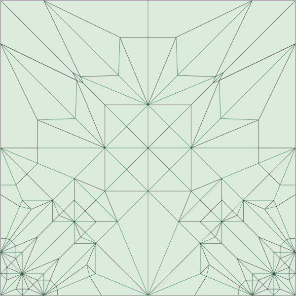 Origami crease patterns: more beautiful than you would expect.